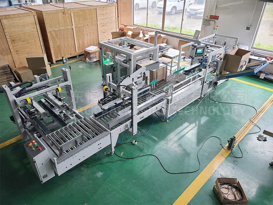 Drop-Down Case Packer Packaging line for bottles from China ...
