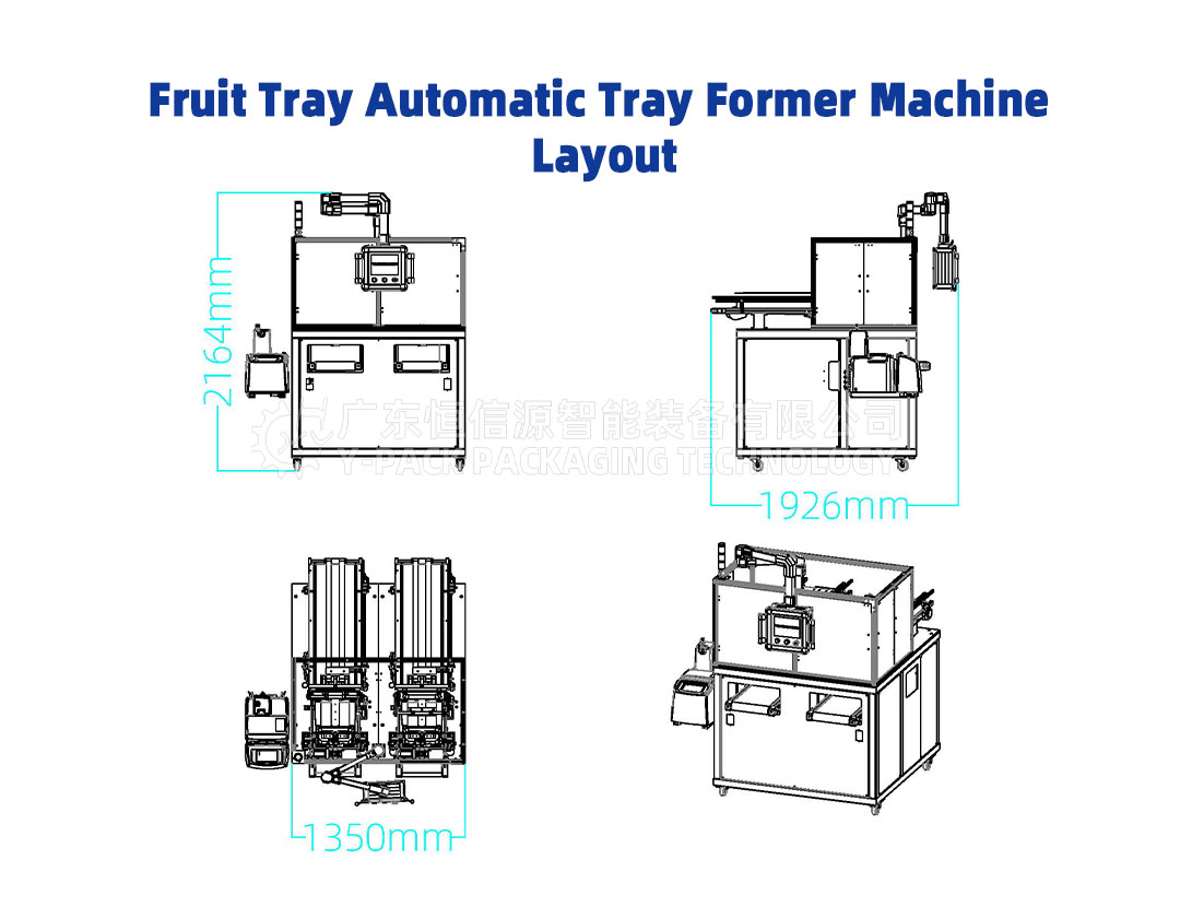 Fruit Tray Automatic Tray Former Machine from China manufacturer - Y ...