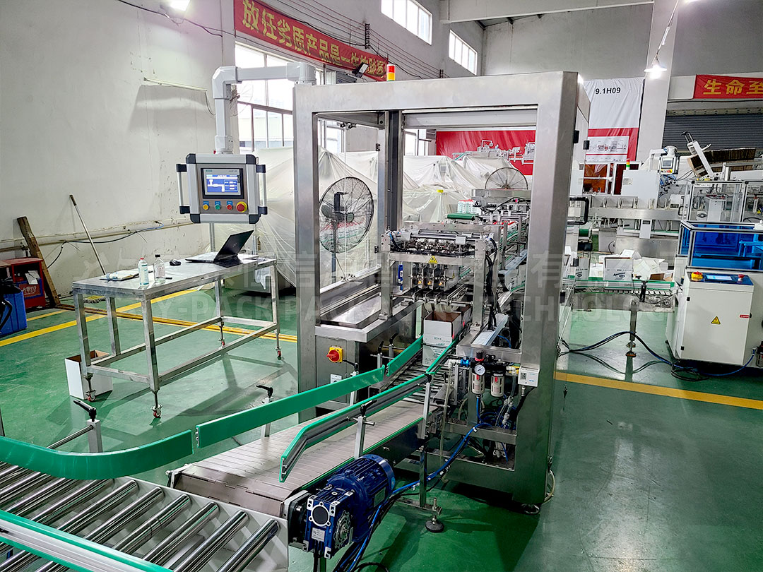 Drop-Down Case Packer Packaging line for bottles from China ...