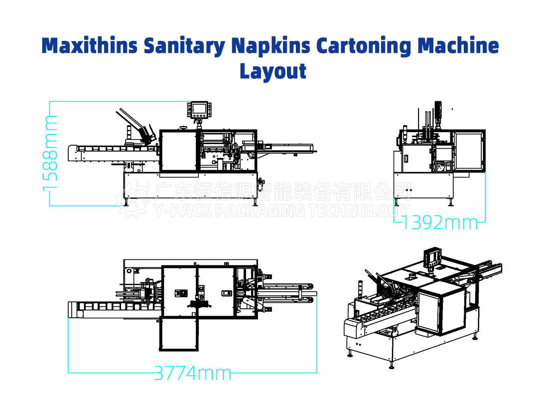 Maxithins Sanitary Napkins Cartoning Machine from China manufacturer ...